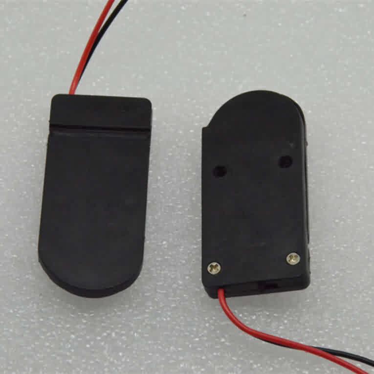 Double Compartment Battery Holder with Switch for CR2032 Battery